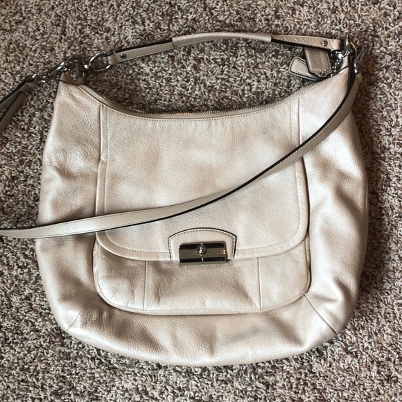 Bags | Cream Color Coach Purse | Poshmark